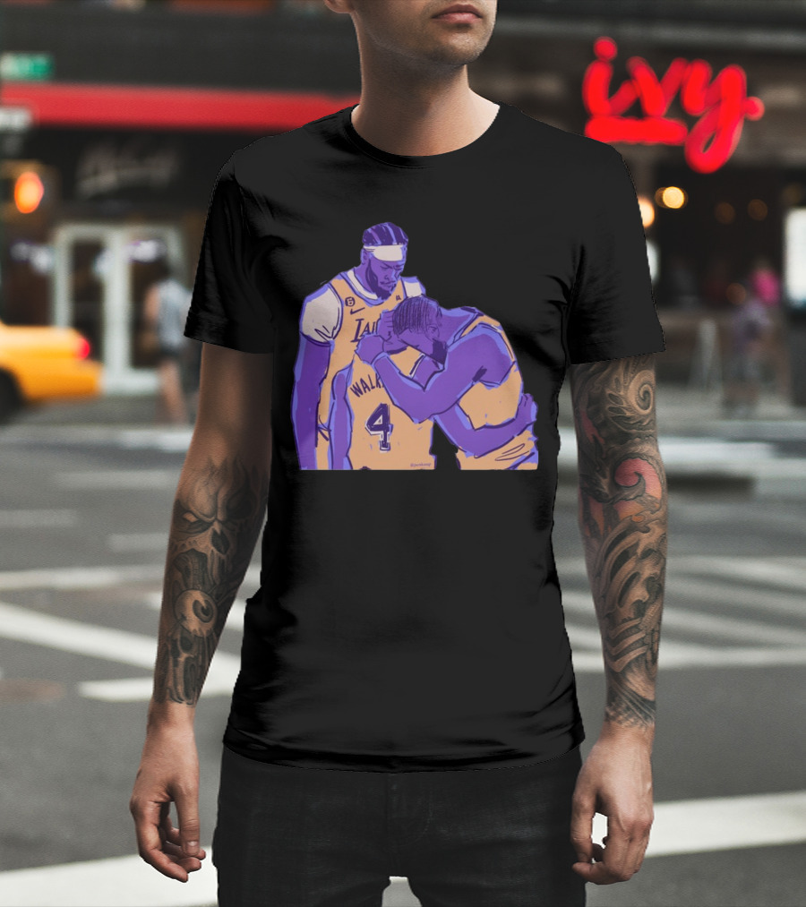 Jack Perkins Lonnie Iv Lakers Team Purehoop Walker 4 T-Shirt