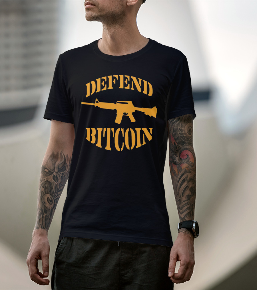 Defend Bitcoin Rifle T-Shirt