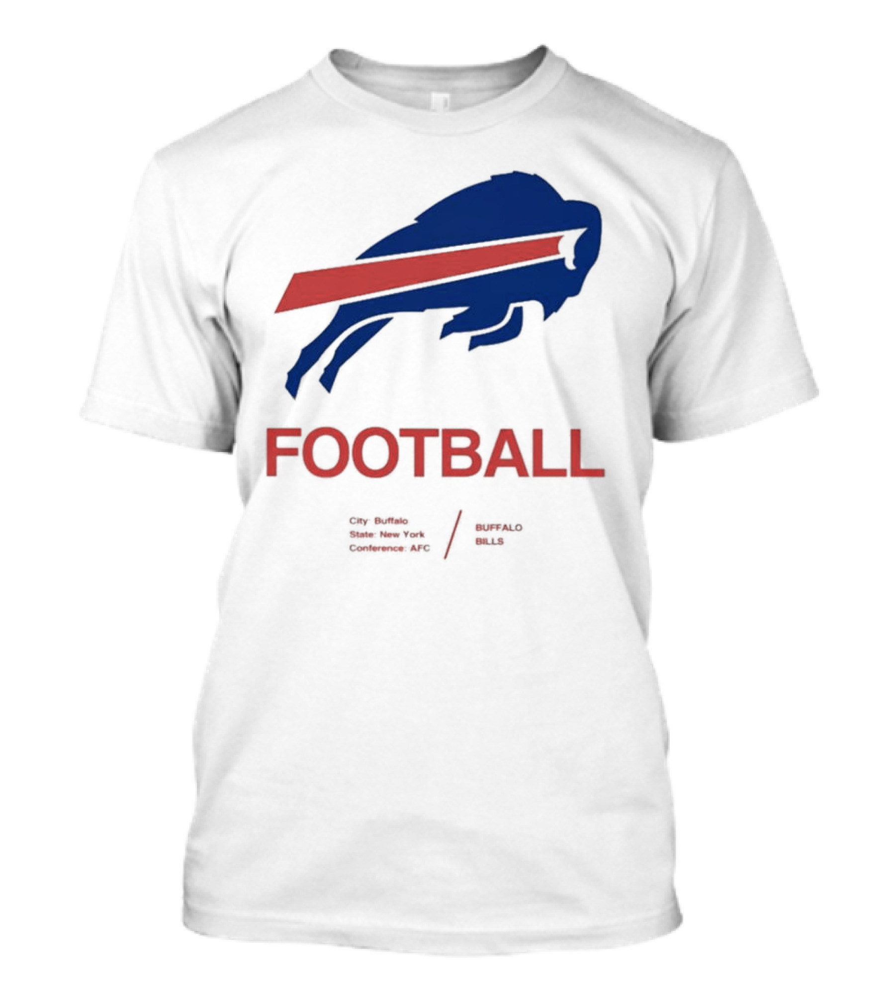 Buffalo Bills Football City Buffalo State New York Conference AFC T-Shirt