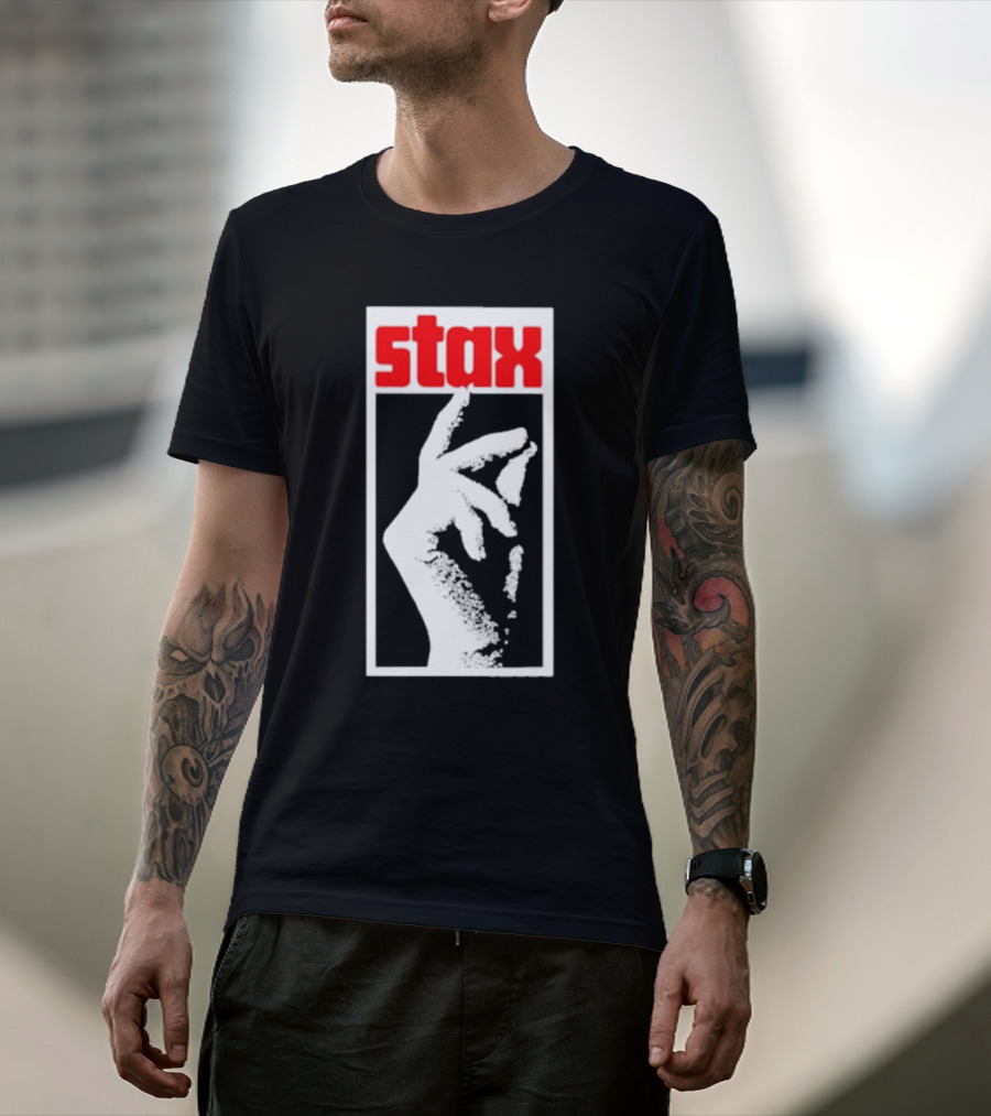 Stax Records Merch Classic Stax Snap Logo Hand T-Shirt