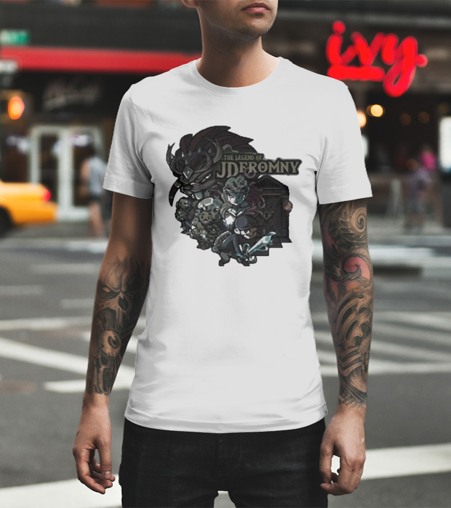 The Legend Of Jdromny Dark Adventure Characters T-Shirt