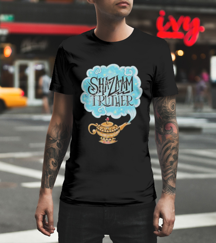Shazaam Truther Magic Lamp Cloud T-Shirt