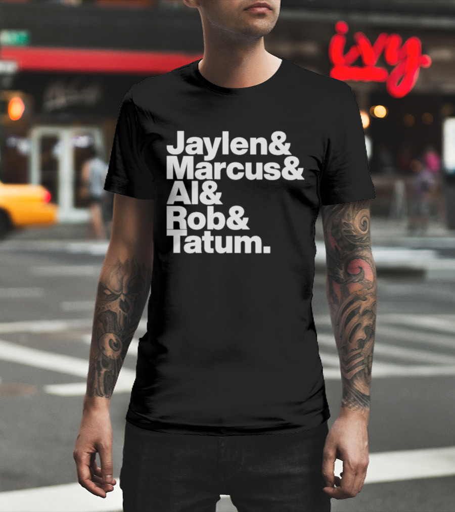 Jaylen Marcus Al Rob Tatum Boston Basketball Team Players T-Shirt