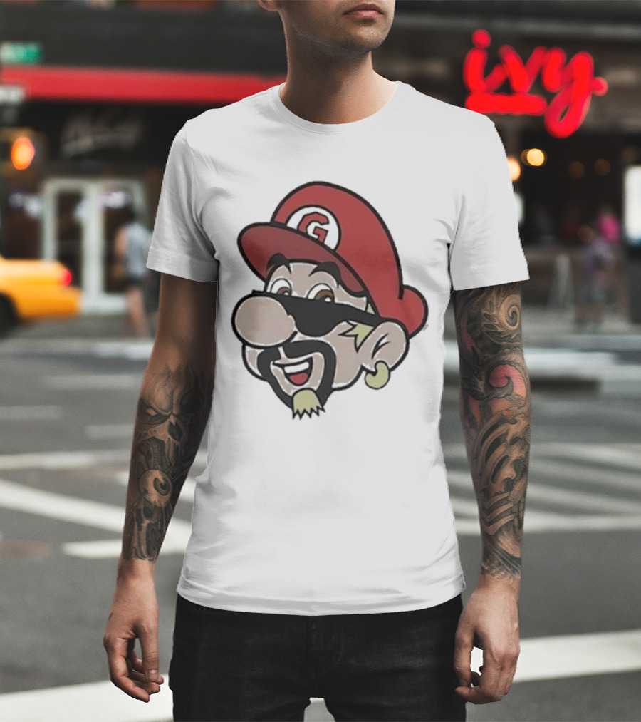 Super Fierio G Mustache Cap T-Shirt