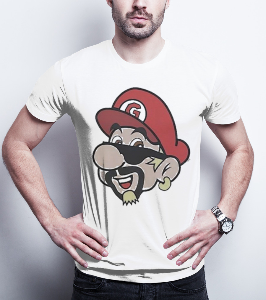 Super Fierio G Mustache Cap T-Shirt