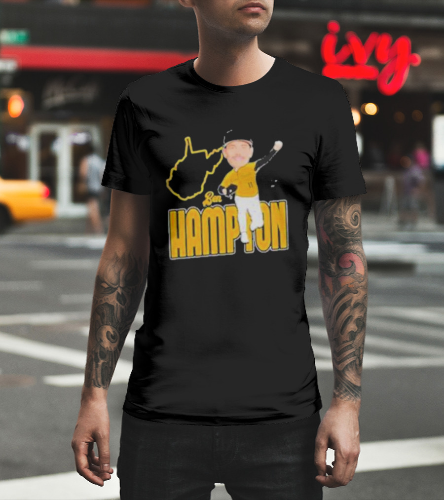 Ben Hampton West Virginia Baseball 11 Fan T-Shirt