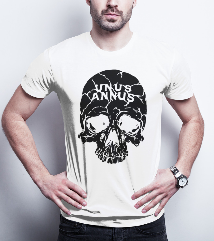 Unus Annus Skull Black Crack T-Shirt