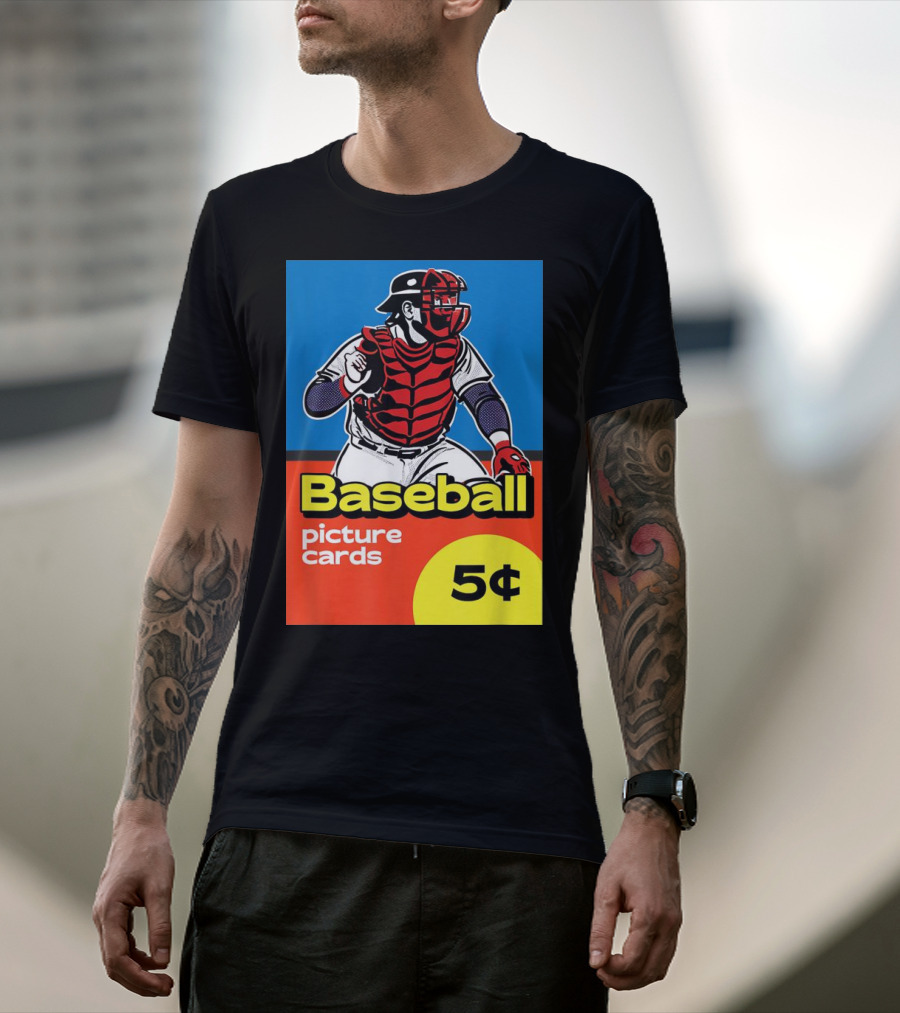 Baseball Picture Cards 5¢ Catcher T-Shirt