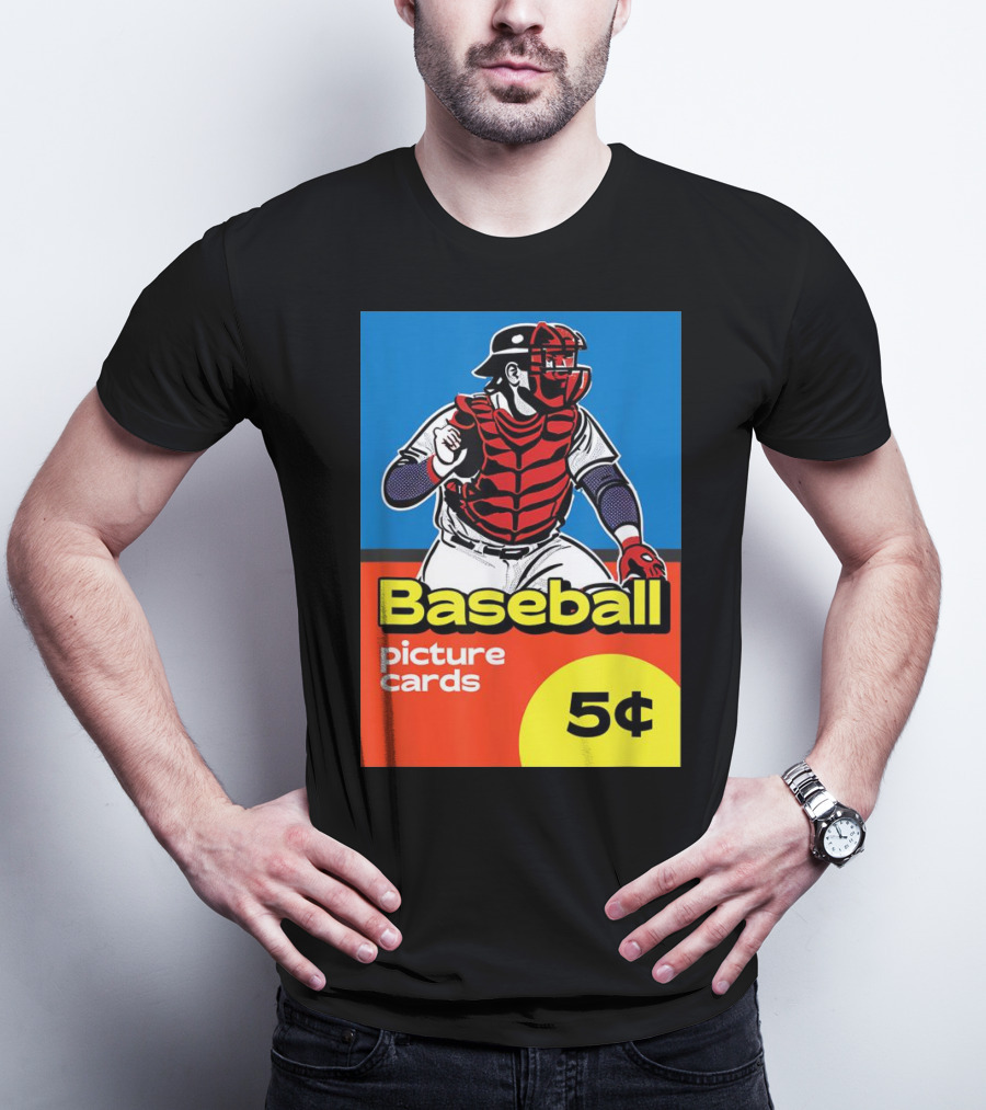 Baseball Picture Cards 5¢ Catcher T-Shirt