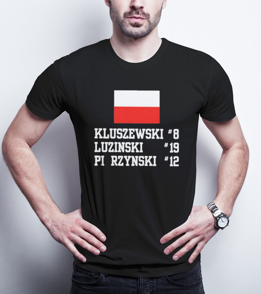 Kluszewski 8 Luzinski 19 Pierzynski 12 Polish Flag T-Shirt