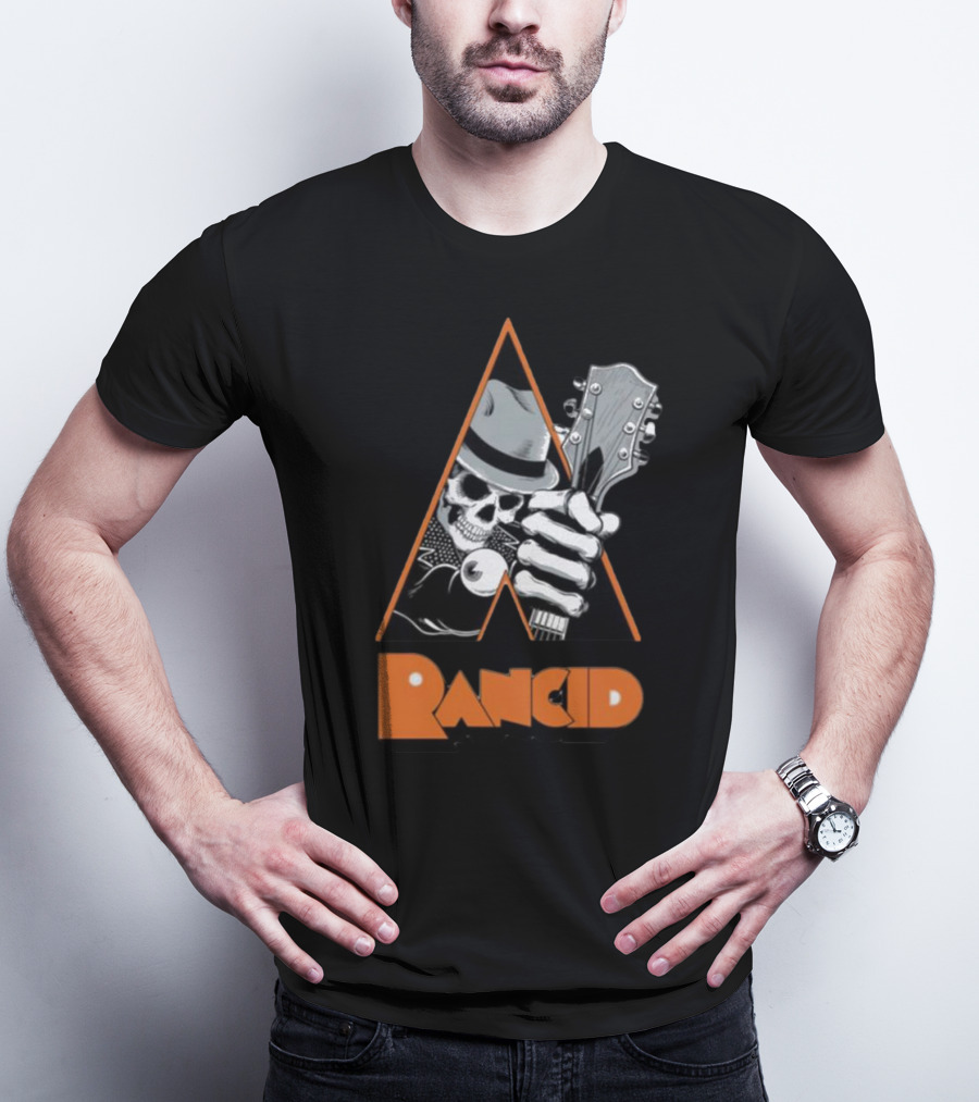 Pvnx Rancid Skull Guitar Fedora T-Shirt