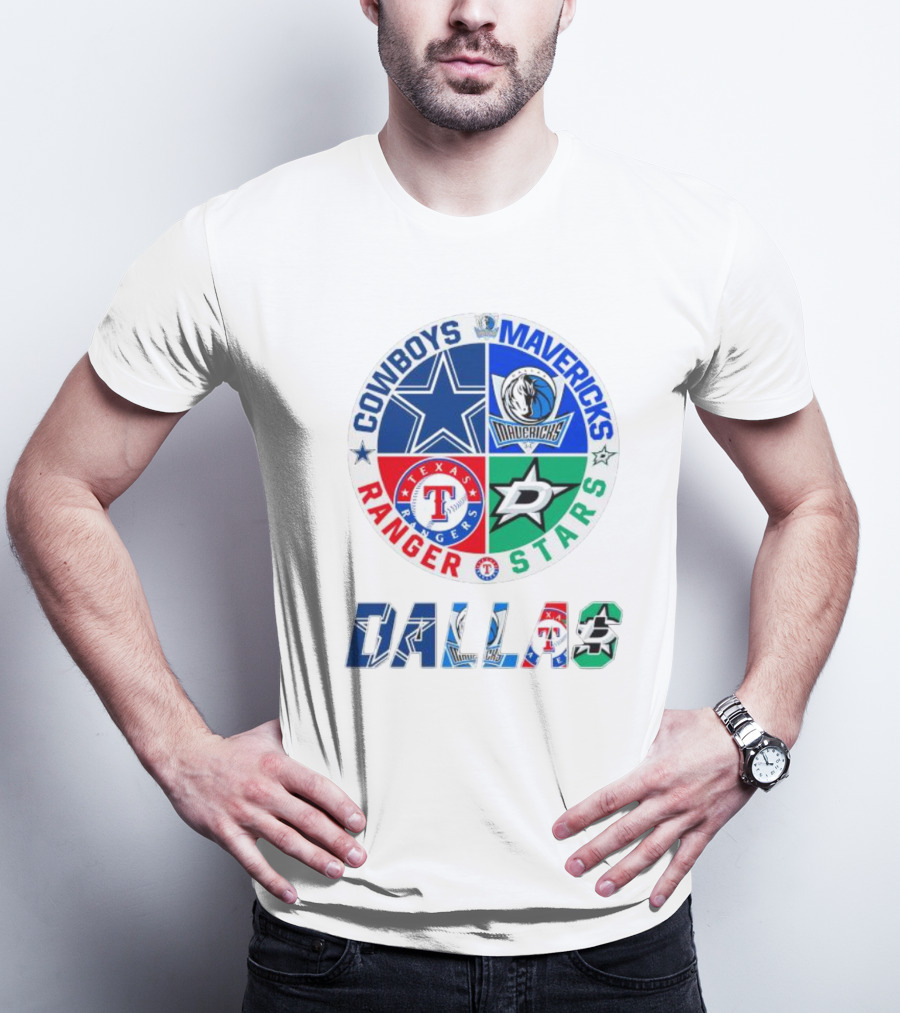 Dallas Cowboys Mavericks Rangers Stars T-Shirt