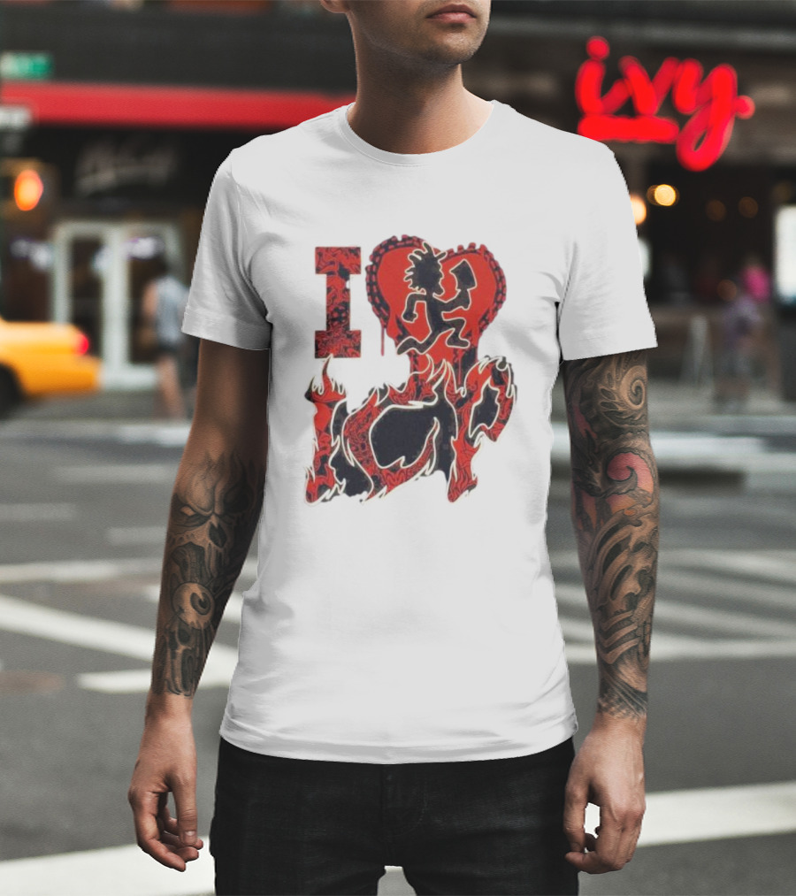 I Heart Love ICP Insane Clown Posse Juniors T-Shirt