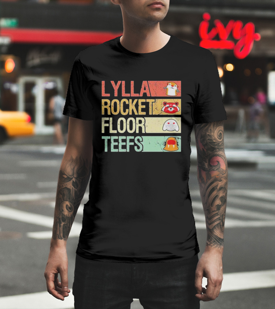 Lylla Rocket Floor Teefs Guardians Icons T-Shirt
