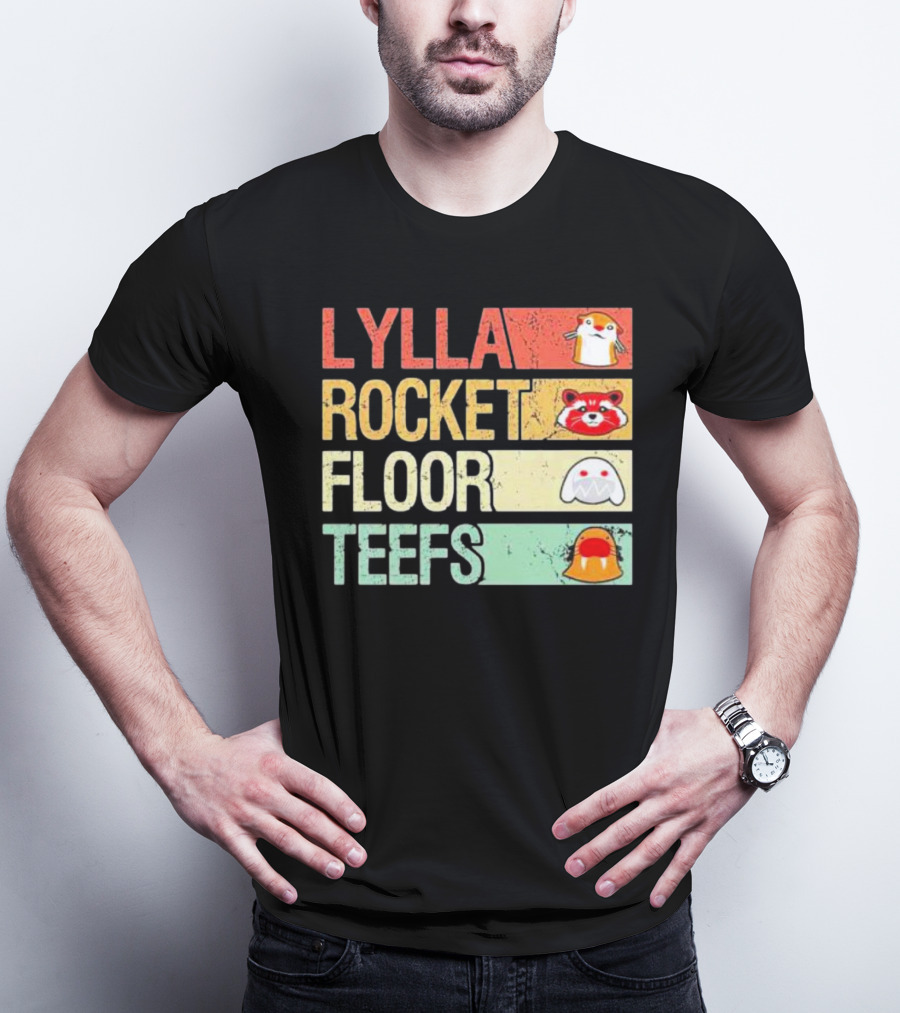 Lylla Rocket Floor Teefs Guardians Icons T-Shirt