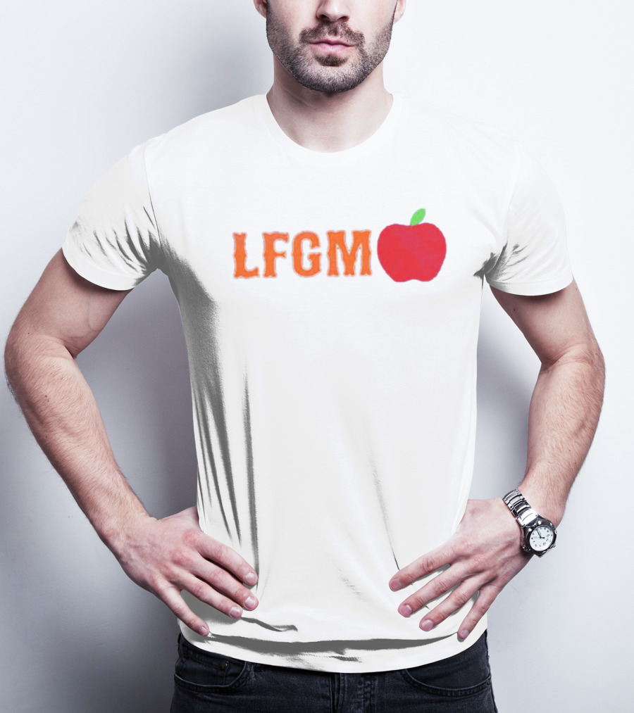 Mets Merized LFGM Apple Fan T-Shirt