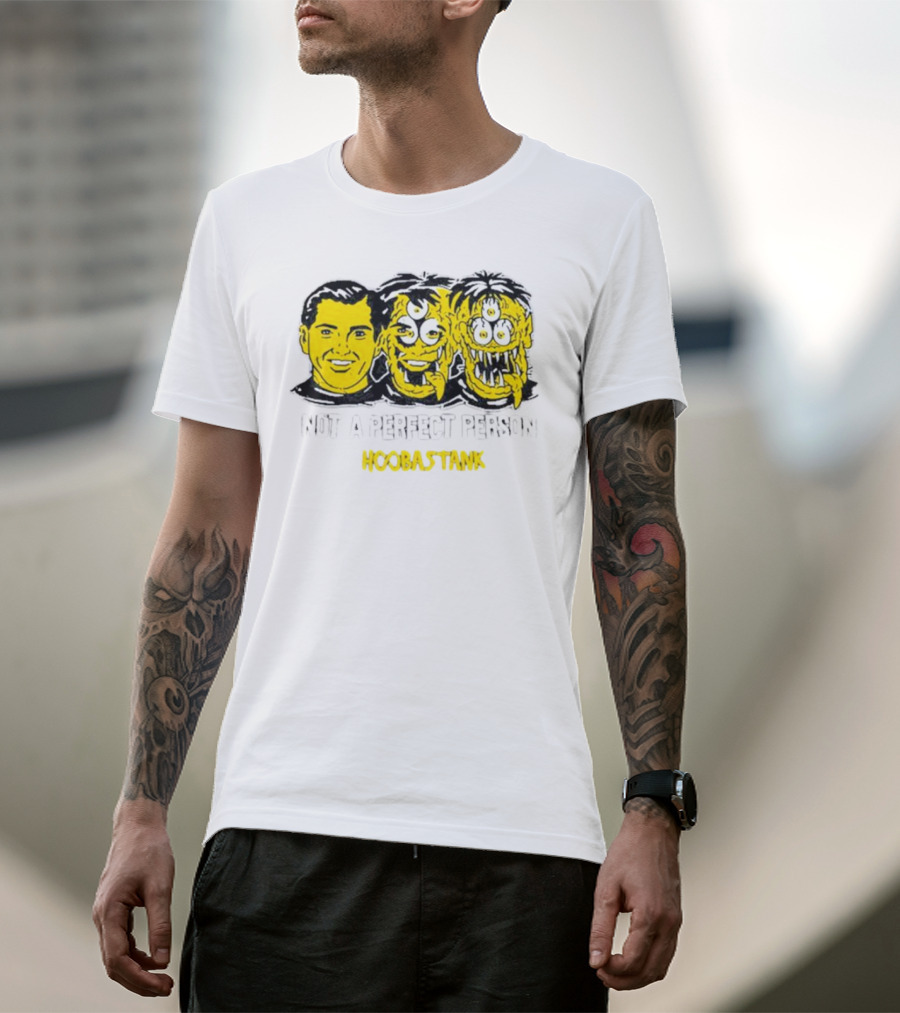 Not A Perfect Person Hoobastank Yellow Faces T-Shirt