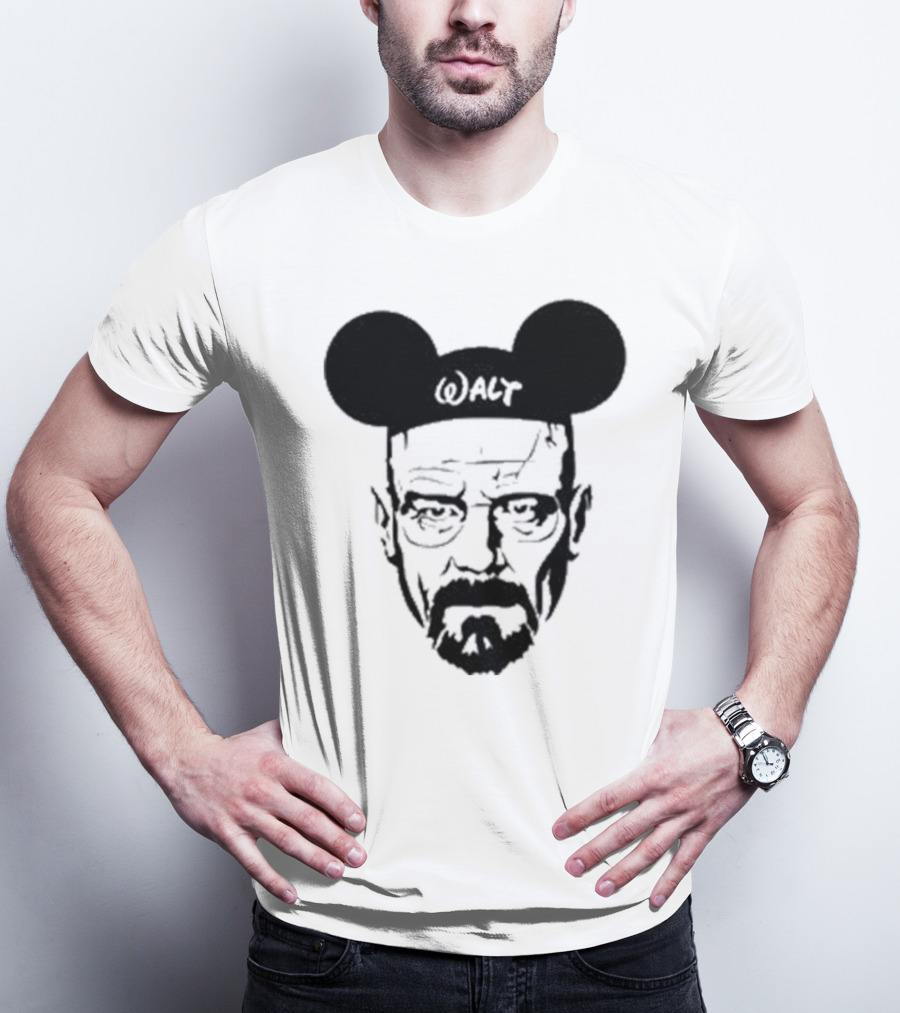 Walt Heisenberg With Mickey Mouse Ears Vintage Mashup T-Shirt