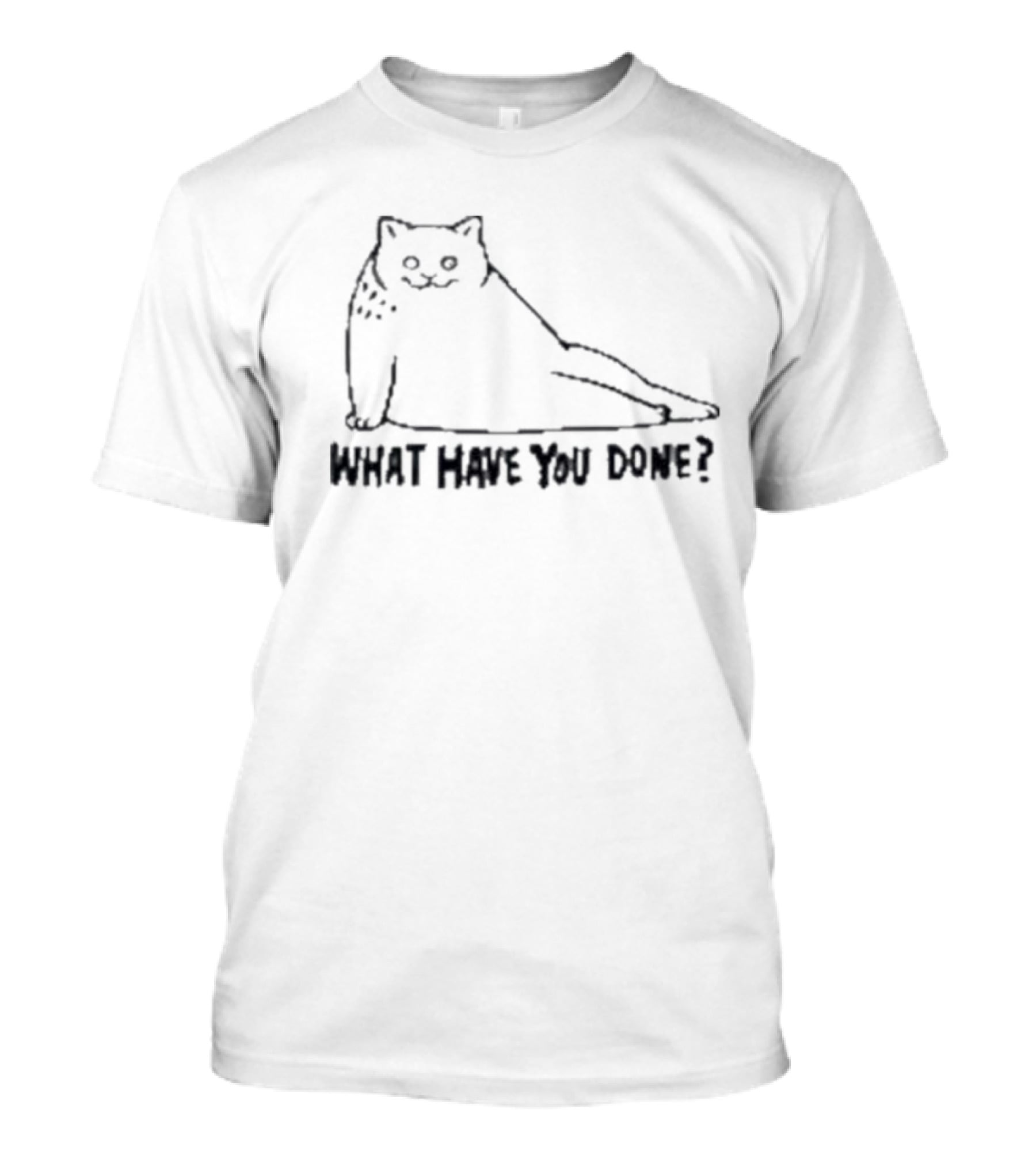 Cat What Have You Done Sketch T-Shirt