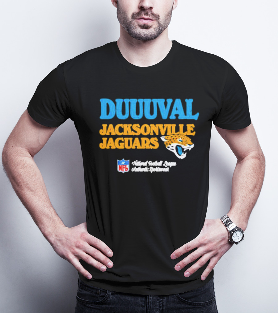 DUUUVAL Jacksonville Jaguars National Football League Authentic Sportswear NFL T-Shirt