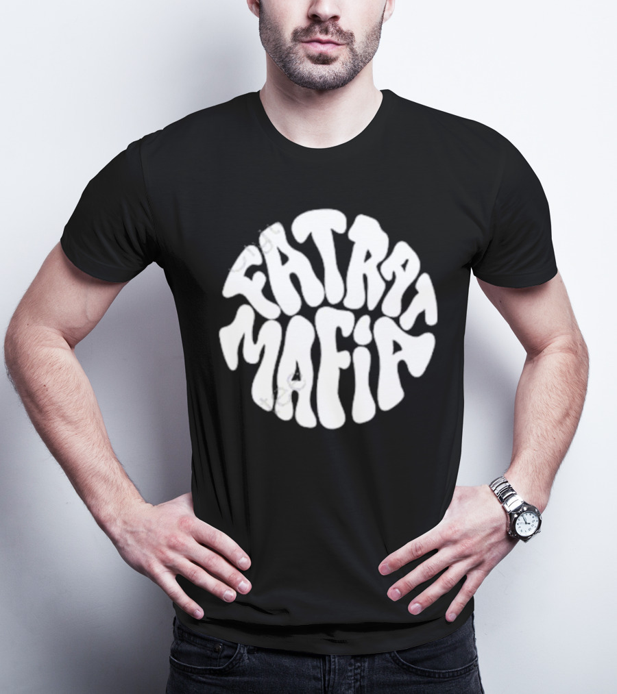 Fat Rat Mafia Retro Psychedelic Font T-Shirt