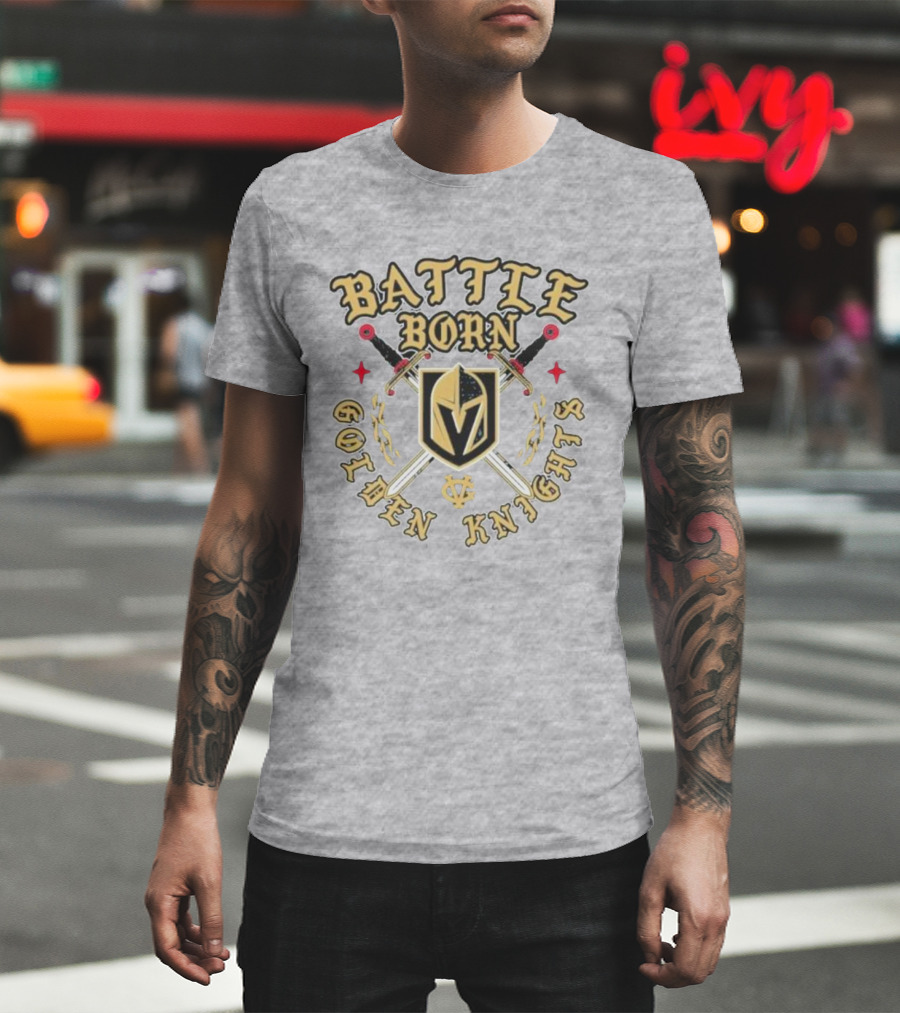 Battle Born Vegas Golden Knights Swords T-Shirt