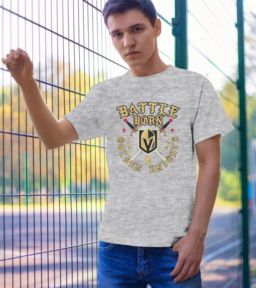 Battle Born Vegas Golden Knights Swords T-Shirt