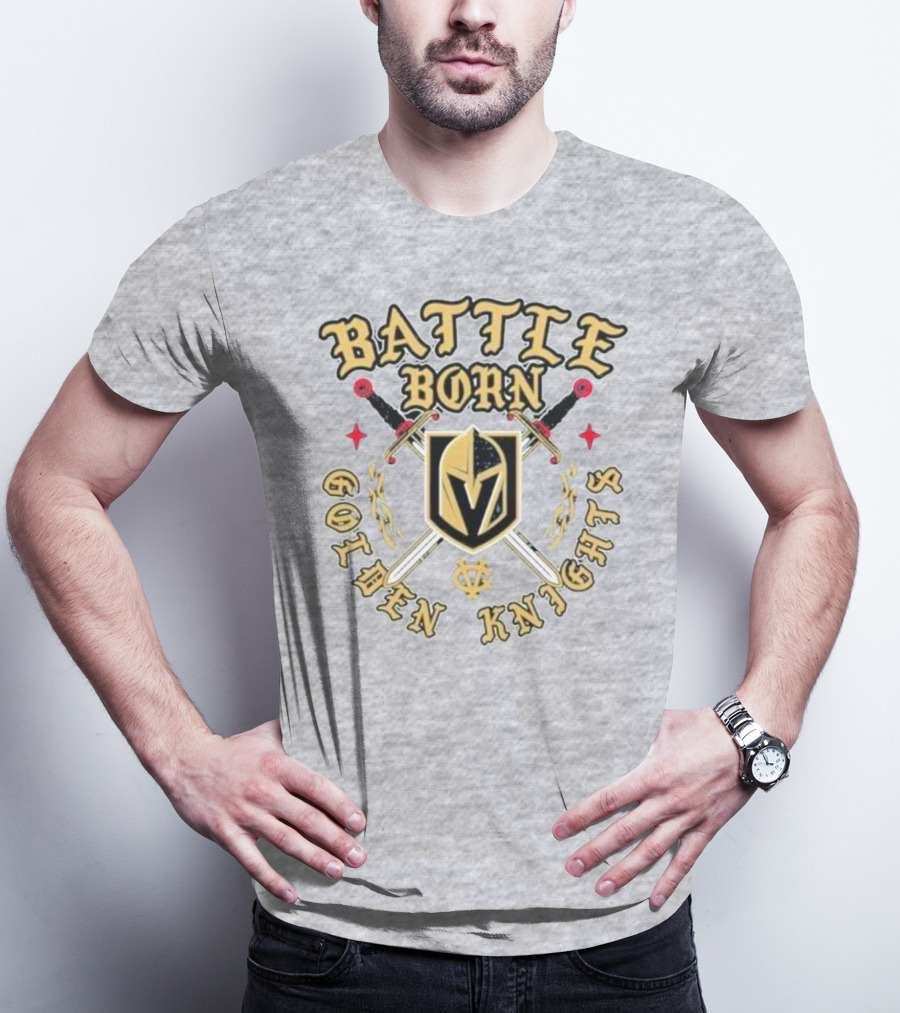 Battle Born Vegas Golden Knights Swords T-Shirt