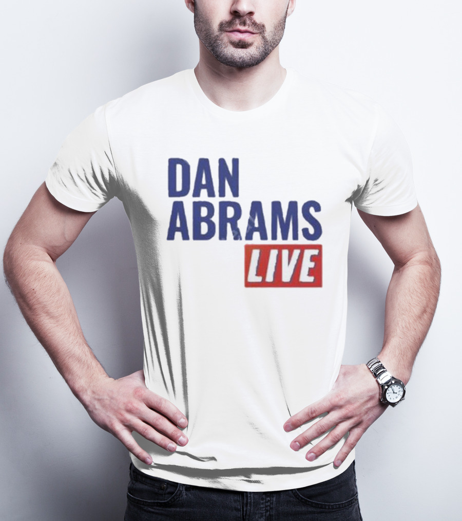 Dan Abrams Live Show Bold Text Red And Blue T-Shirt