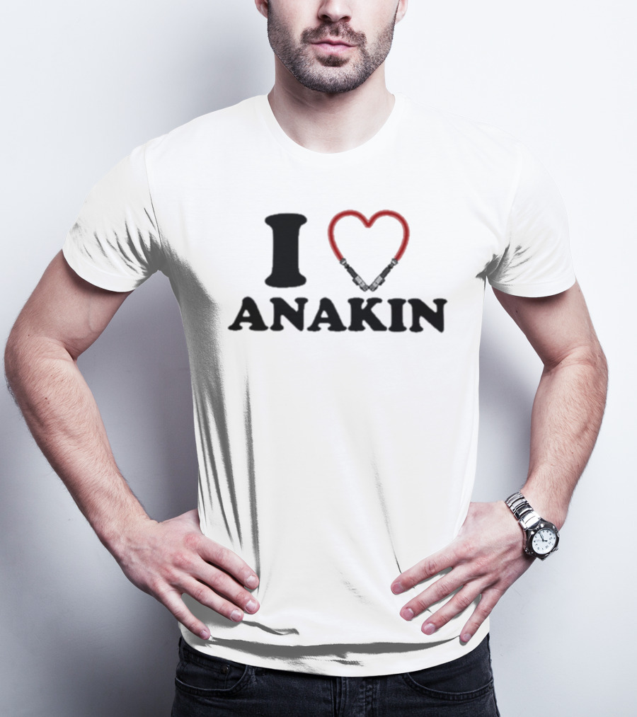Hoesforclothes I Heart Anakin Lightsaber Love T-Shirt