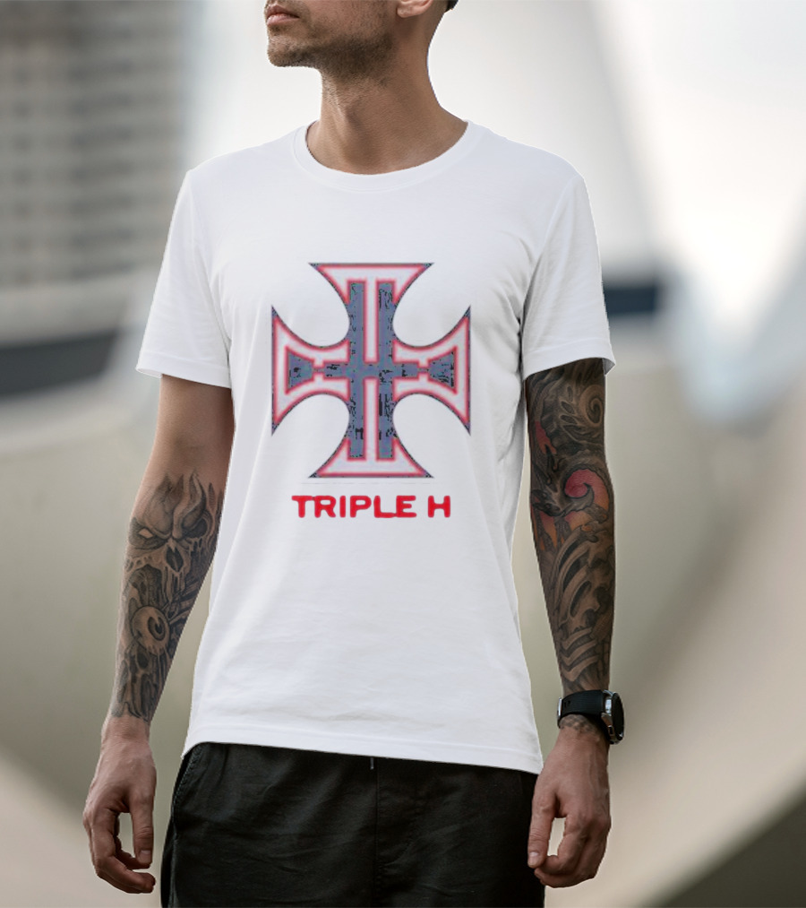 Triple H Iron Cross Emblem T-Shirt