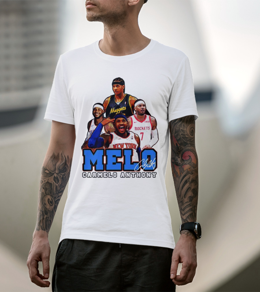 Carmelo Anthony Melo NYC New York Knicks Basketball KnicksTape T-Shirt