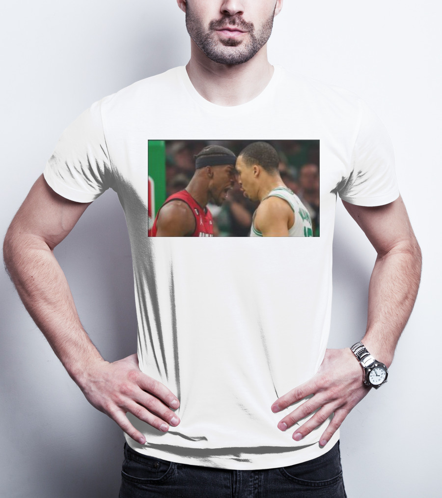 Jimmy Butler Grant Williams Faceoff Heat Celtics T-Shirt