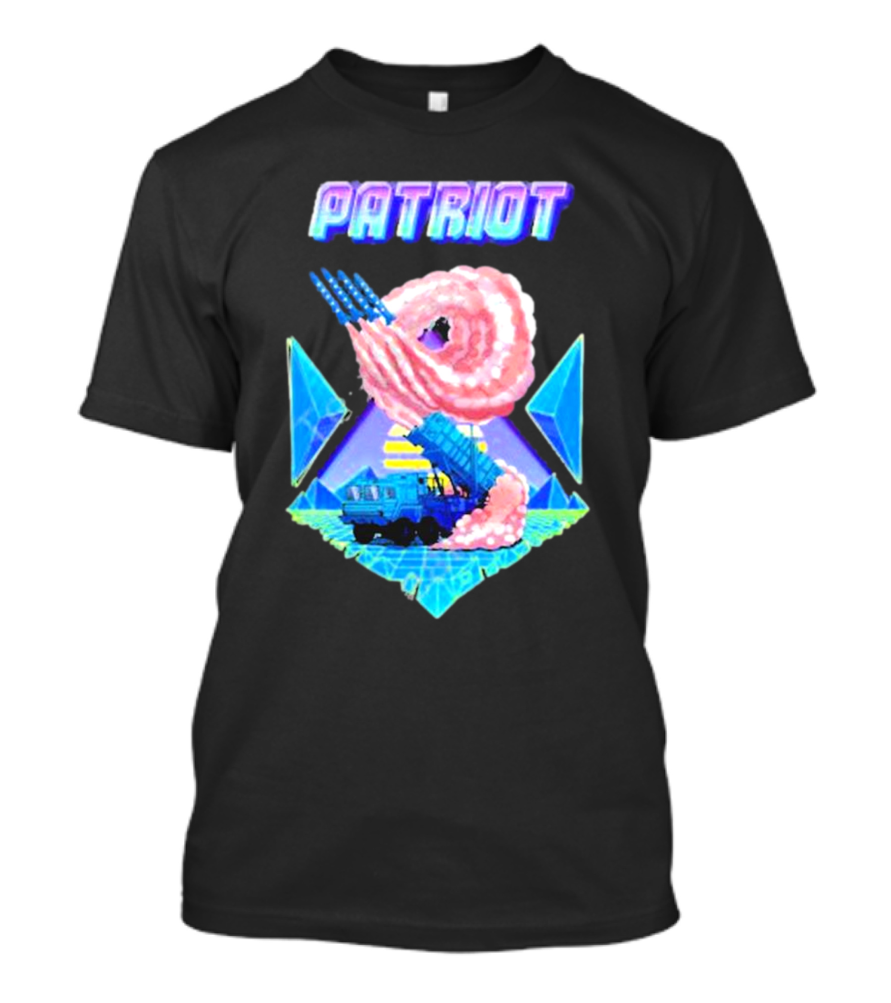 Saint Javelin Patriot Missile Truck Vaporwave Xeon 90s Aesthetic T-Shirt