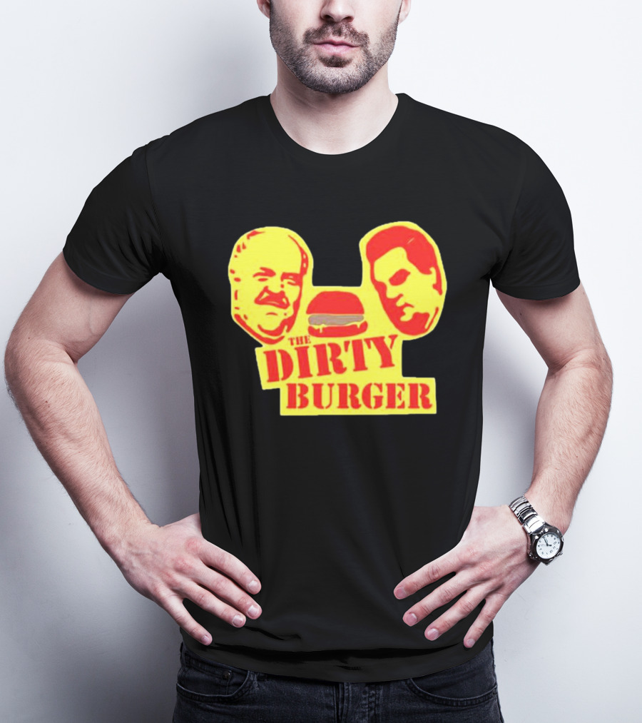 THE DIRTY BURGER Faces And Burger T-Shirt