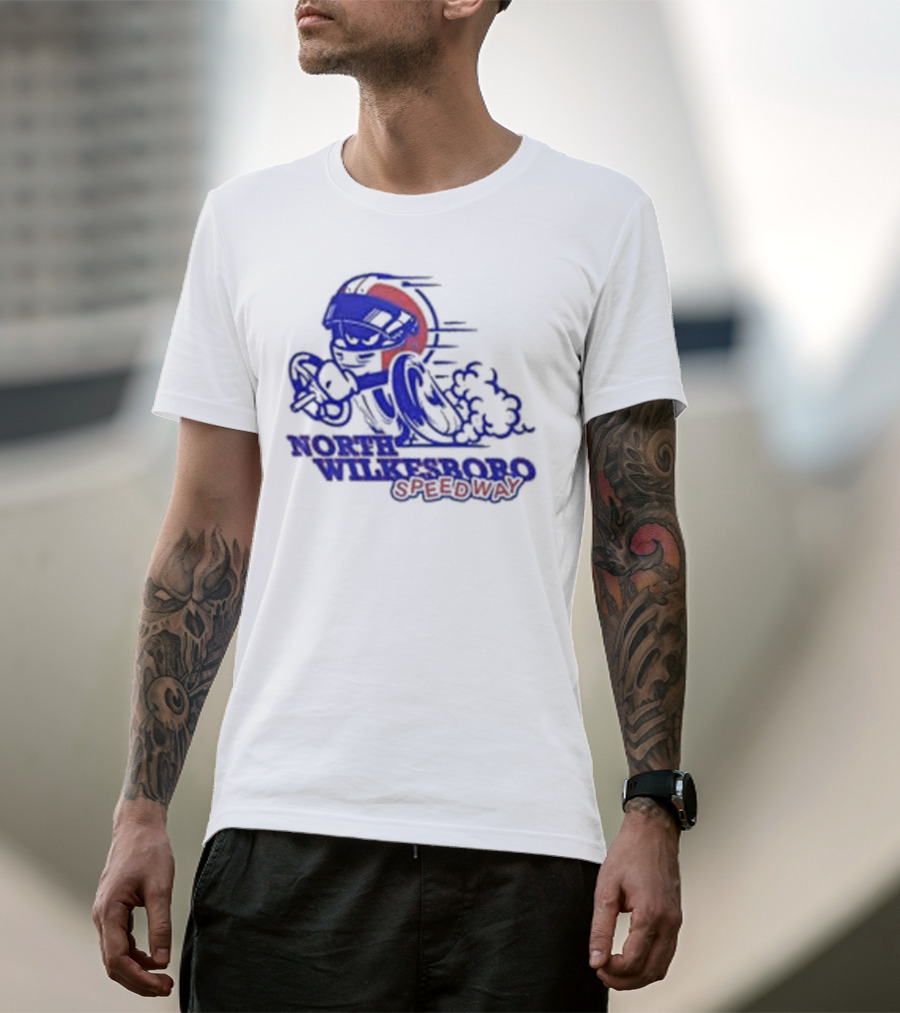 North Wilkesboro Speedway Racing Character T-Shirt