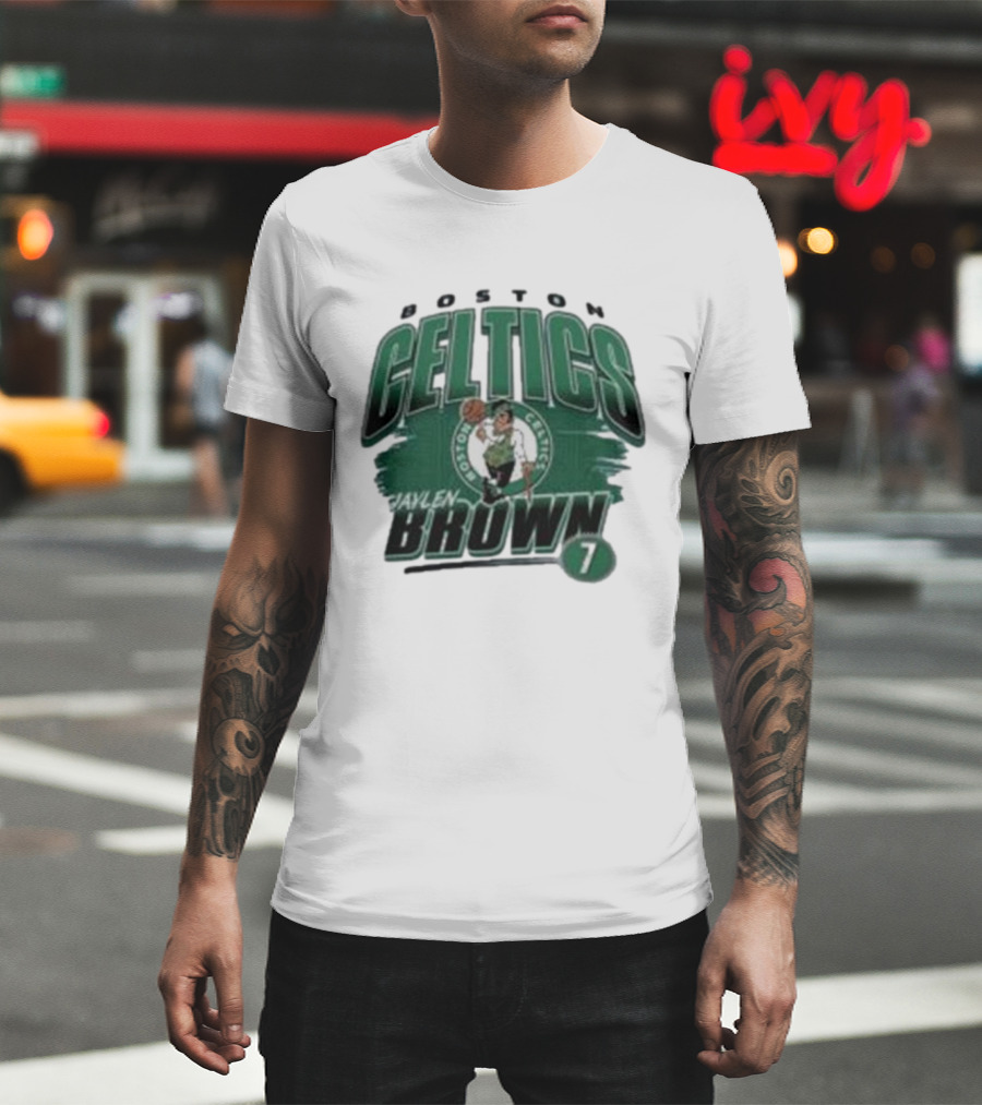Boston Celtics Jaylen Brown Player Number 7 T-Shirt