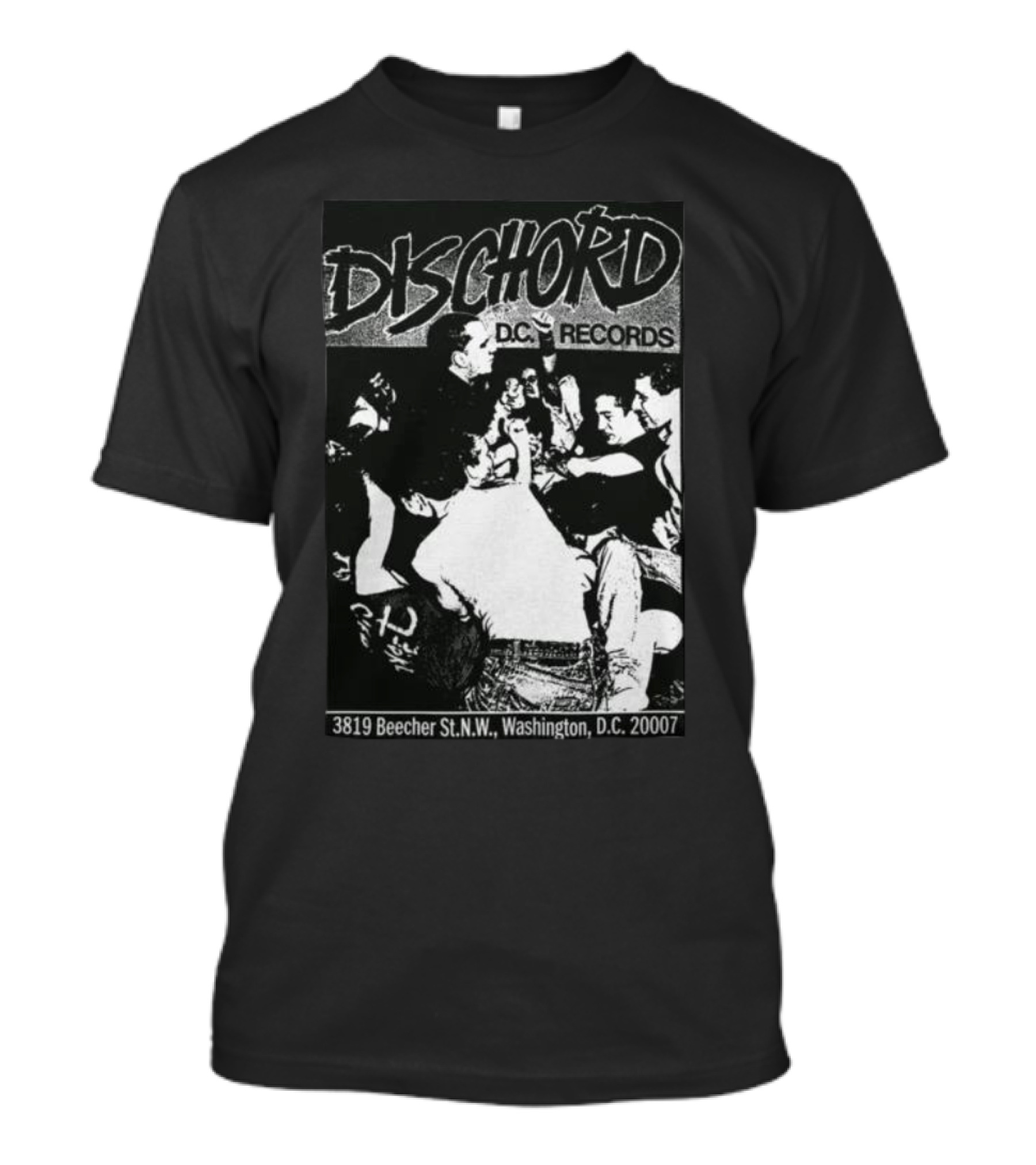 Dischord DC Records 3819 Beecher St NW Washington DC 20007 T-Shirt