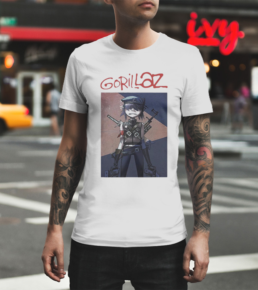 Timothee Chalamet Gorillaz Noodle Character T-Shirt