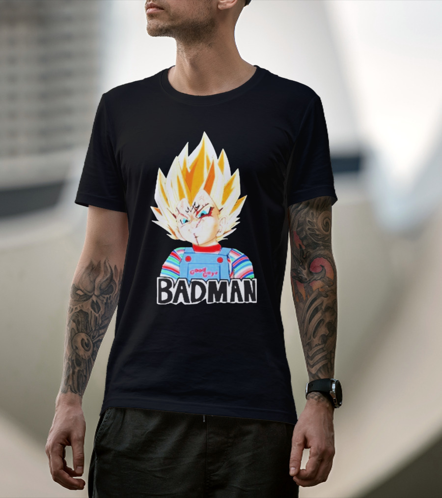 Badman Good Guy Vegeta Chucky Combo T-Shirt