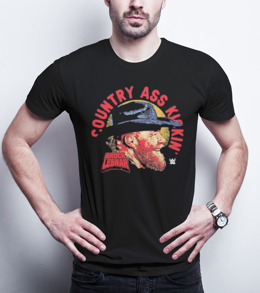 Brock Lesnar Country Ass Kickin' WWE Cowboy Hat T-Shirt