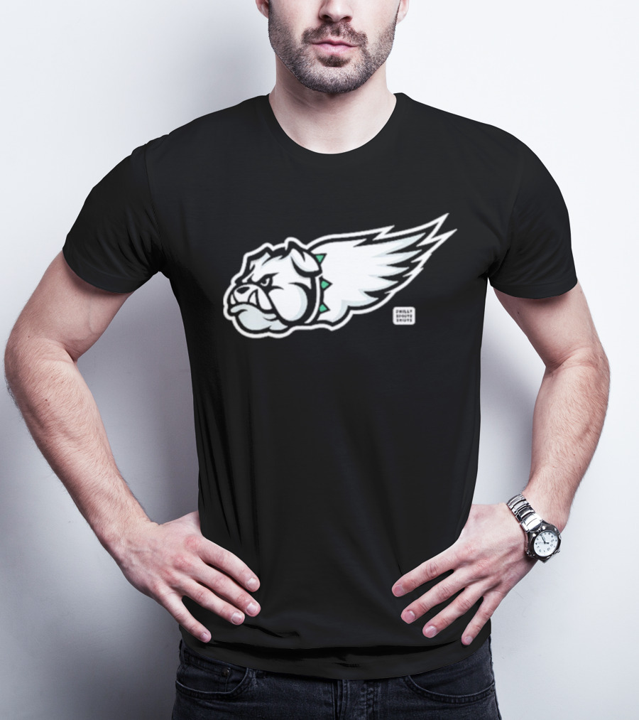 Eagles Georgia North Bulldog Wing Hybrid T-Shirt