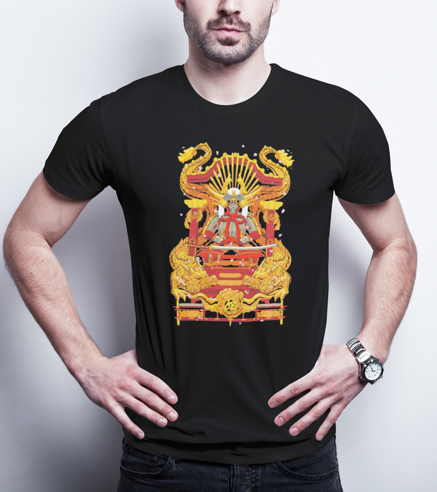 Howard Estate Samurai Throne With Golden Dragons T-Shirt
