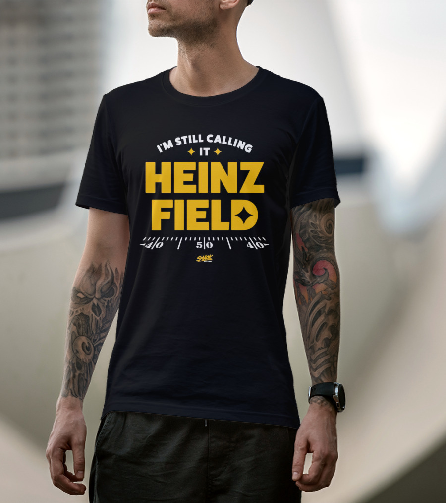 I'm Still Calling It Heinz Field Smack Apparel 50 Yard Line T-Shirt