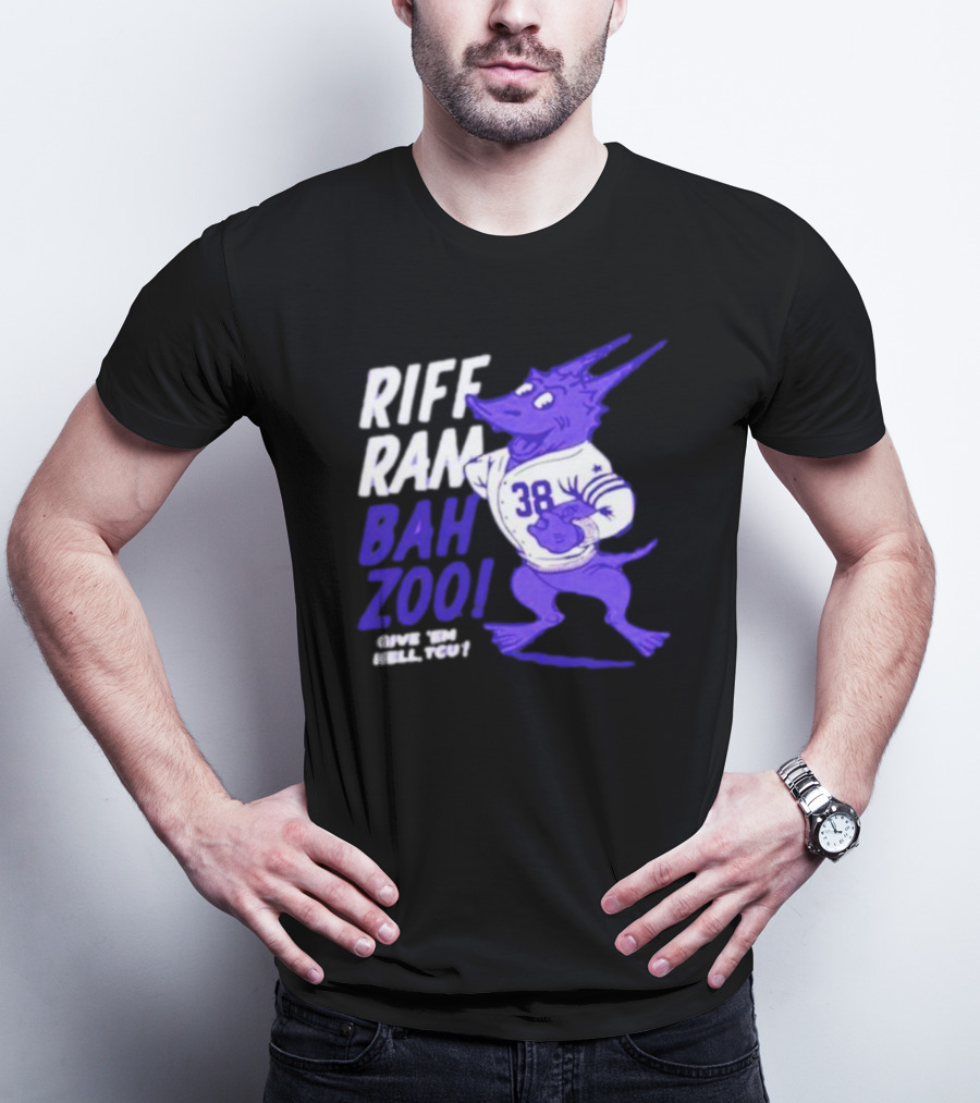 Riff Ram Bah Zoo Give 'Em Hell TCU 38 Horned Frogs Football T-Shirt