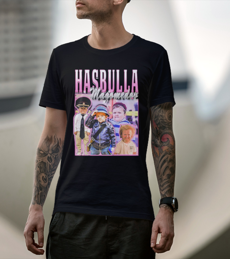 Hasbulla Magomedov Collage With Friday Beers T-Shirt