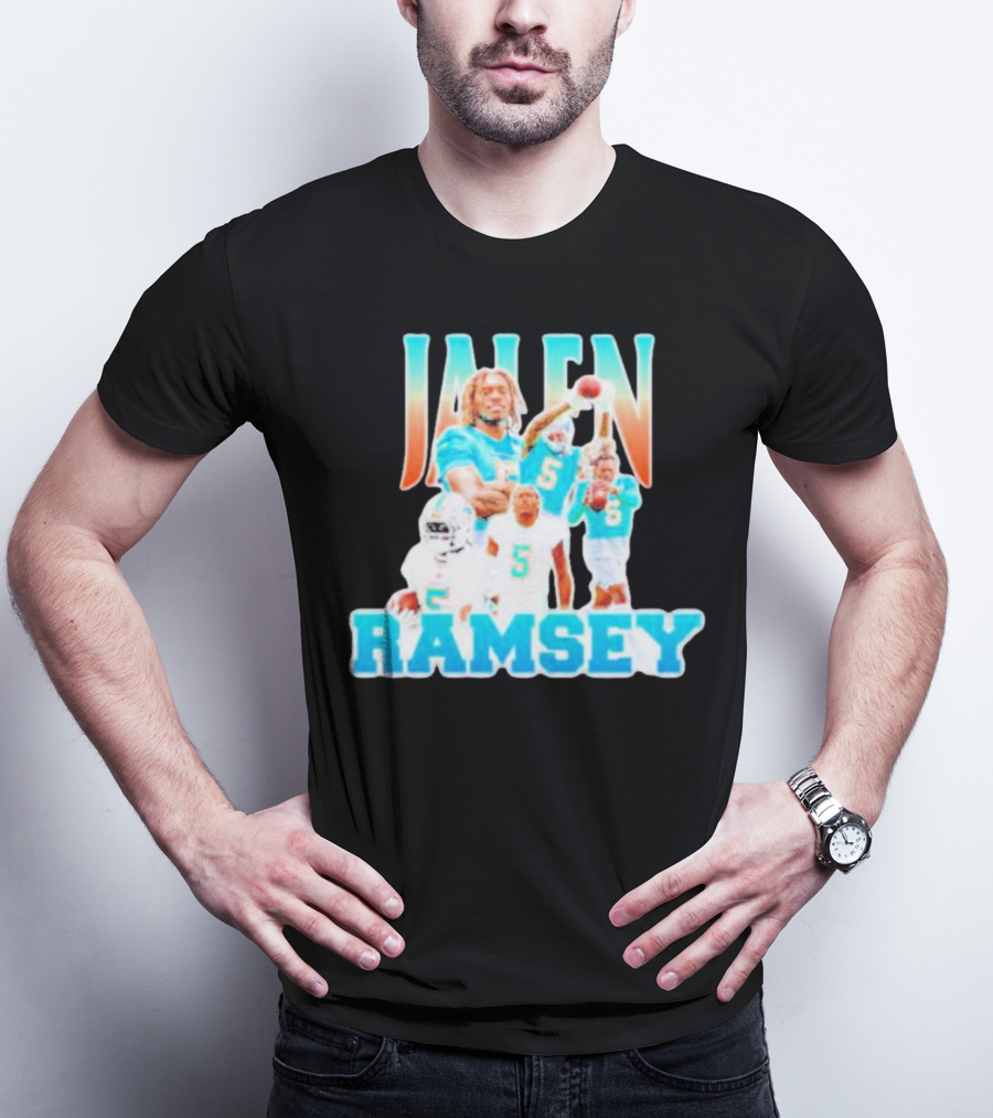 Jalen Ramsey Miami Dolphins Athlete Highlights T-Shirt