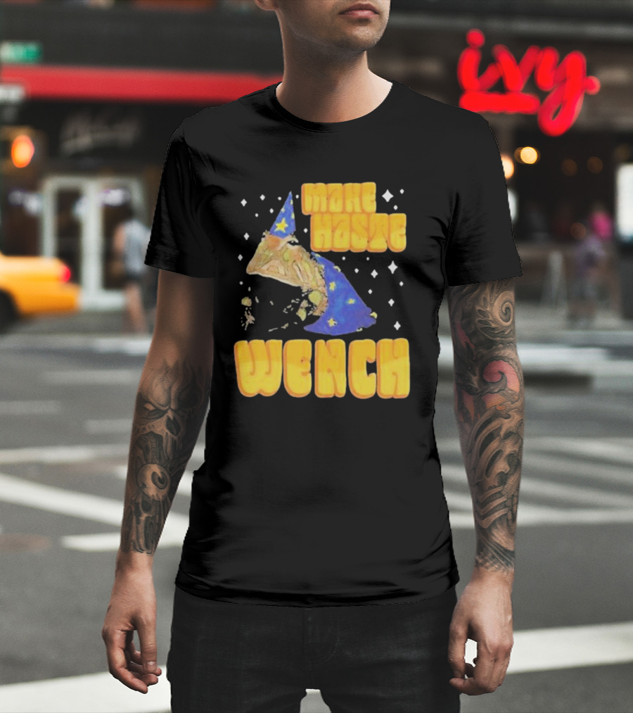 Make Haste Wench Wizard Frog Stars T-Shirt
