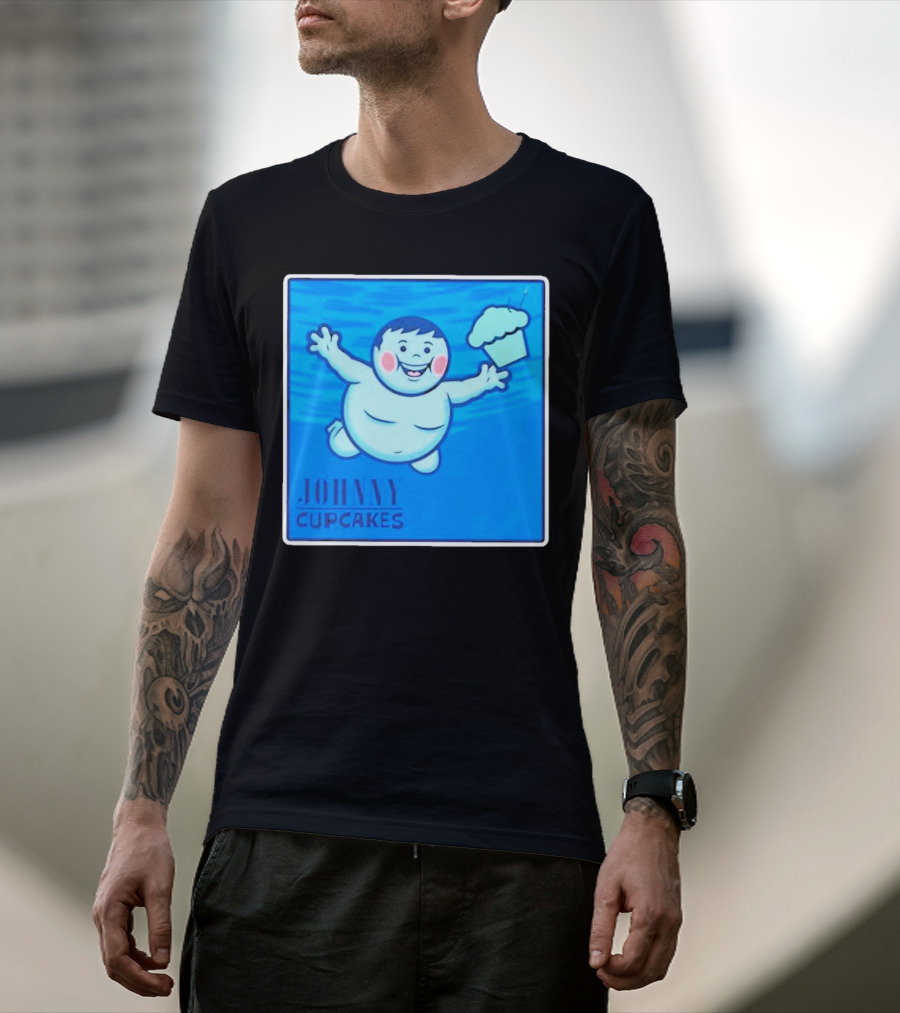 Johnny Cupcakes Swimming Boy With Cupcake T-Shirt
