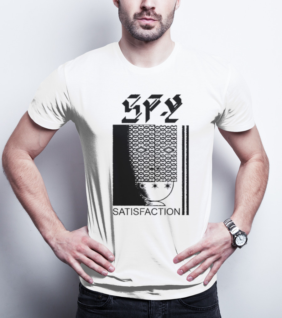 Spy Satisfaction Patterned Mask T-Shirt